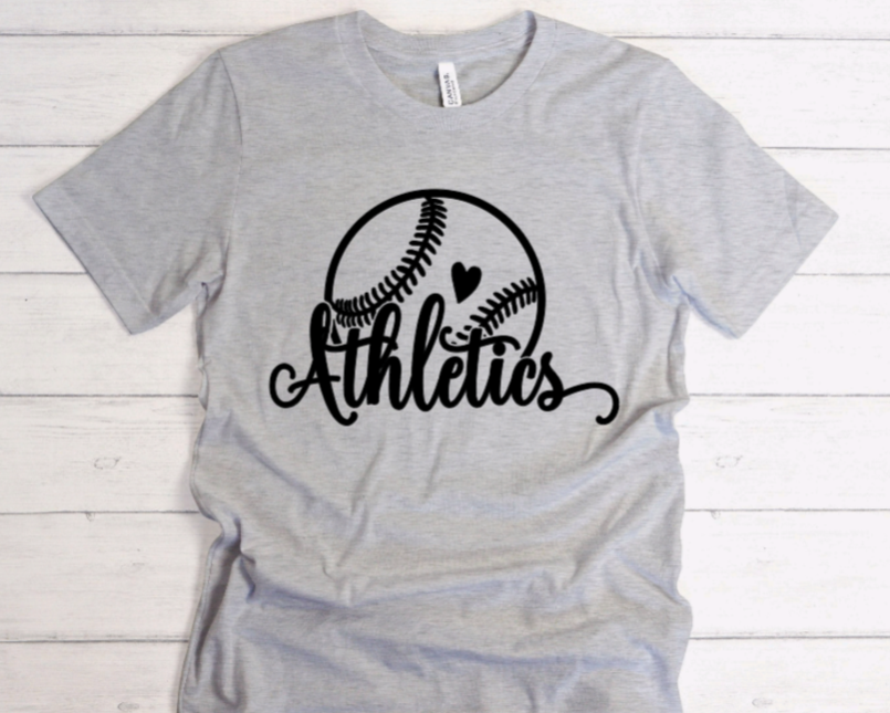 Cursive Athletics Softball Tee | Smith Woodcraft And Design
